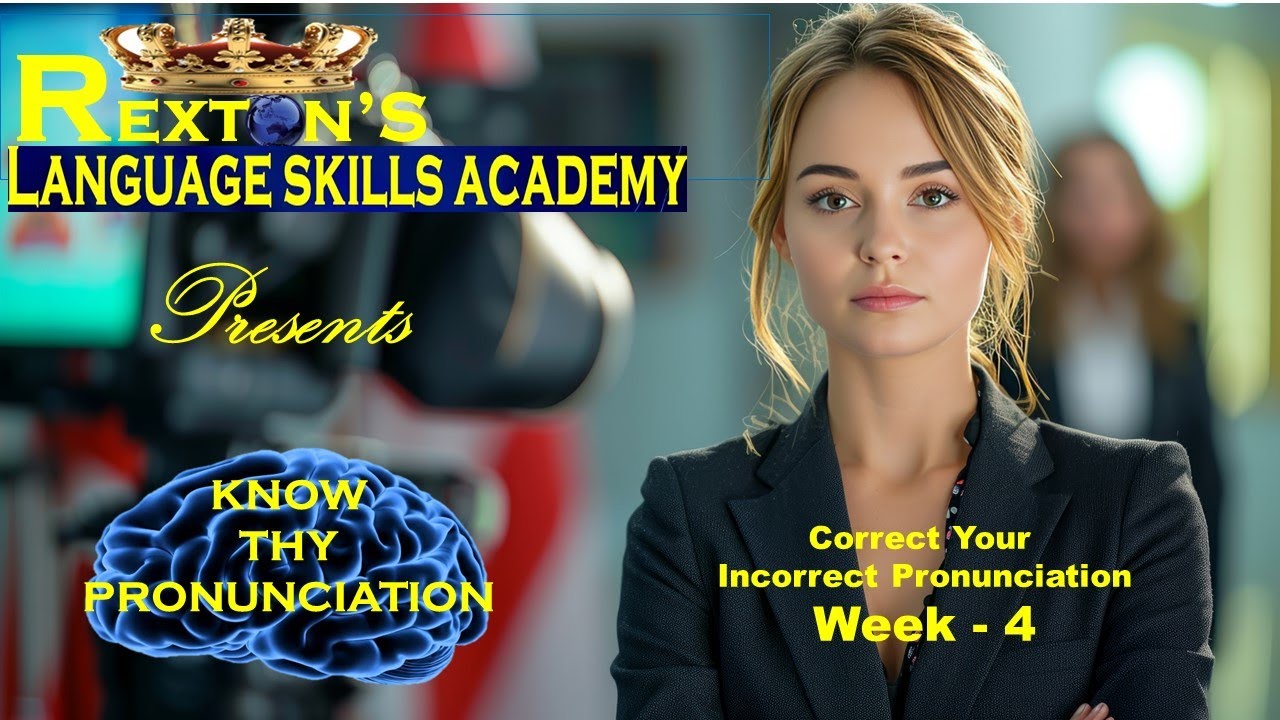 KNOW THY PRONUNCIATION | Alphabet A 41- 50 words | REXTON'S LANGUAGE ...