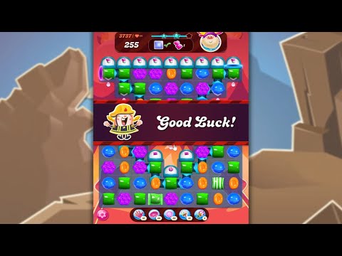 Candy Crush Saga LEVEL 3737 IMPOSSIBLE WITHOUT EXTRA MOVES (because of the spawn rates)