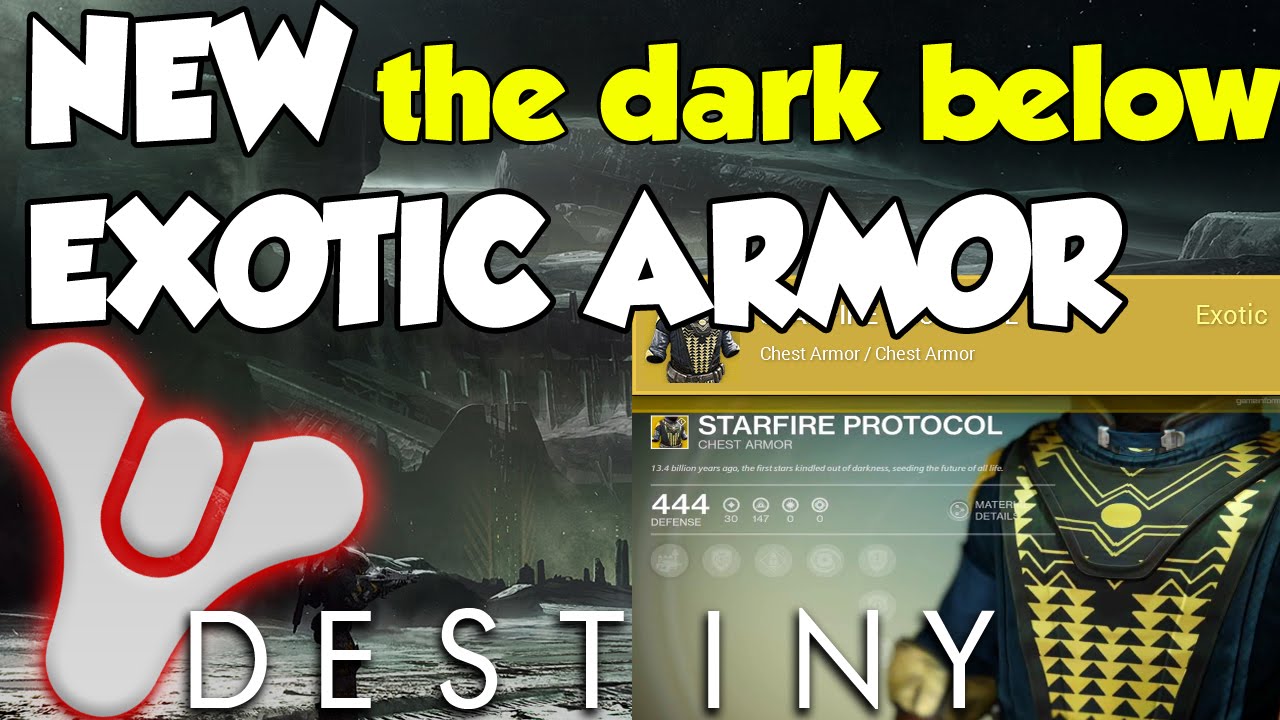 Destiny - The Dark Below EXOTIC Warlock Chest - Starfire Protocol ...