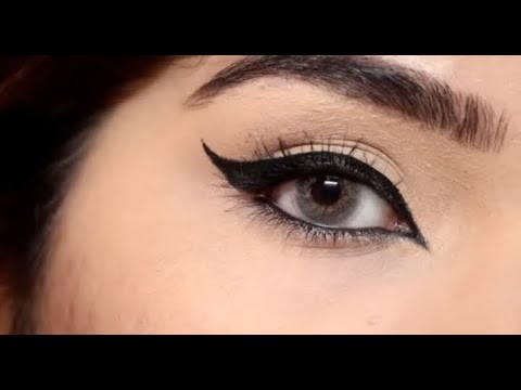 How to apply eyeliner in easy way. / wing eye liner with inner corner ...