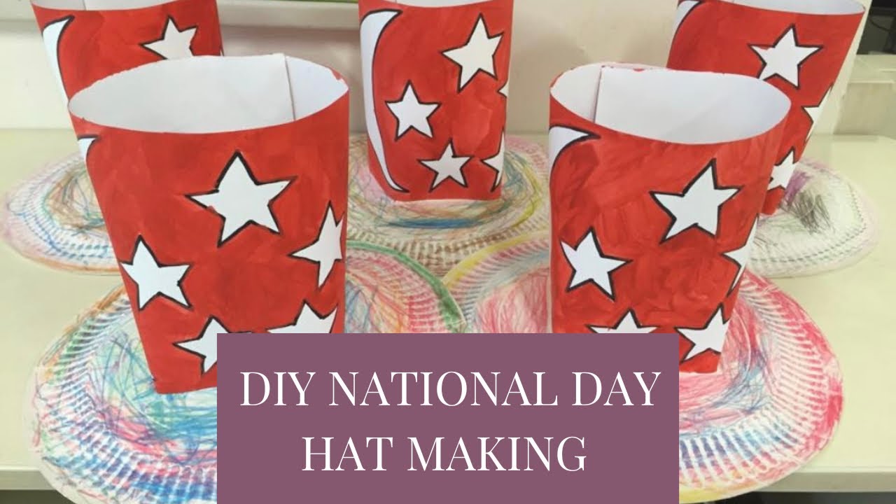 DIY National Day Party Hat Making - YouTube