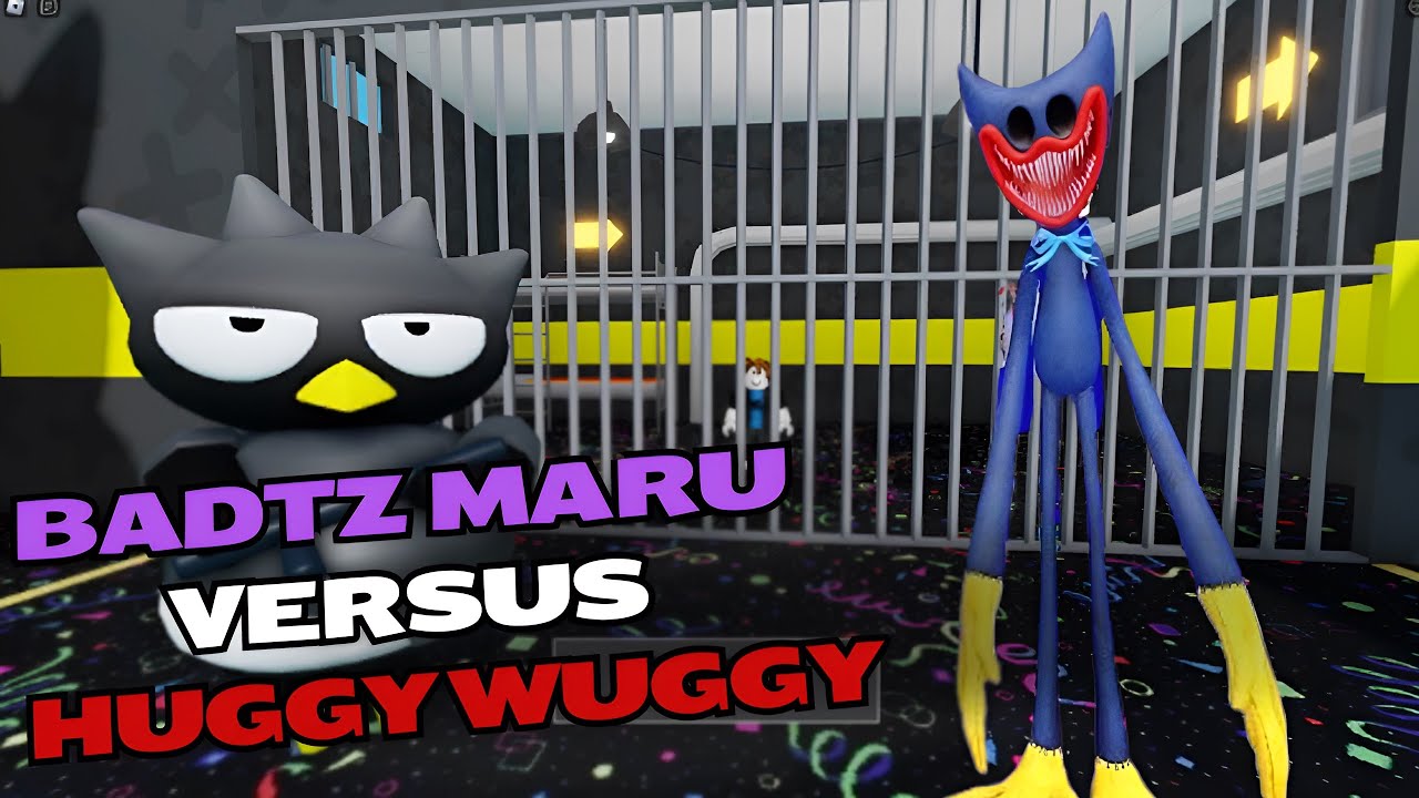 NIGHTMARE HUGGY WUGGY VS BADTZ MARU BARRY’S PRISON RUN | SCARY OBBY ...
