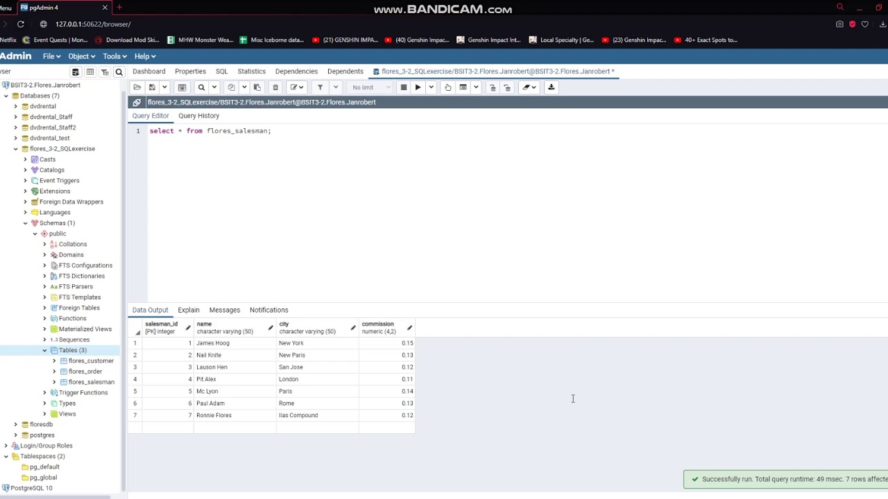 Lab 3 Creating Multiple Tables With Primary And Foreign In Postgresql 7068