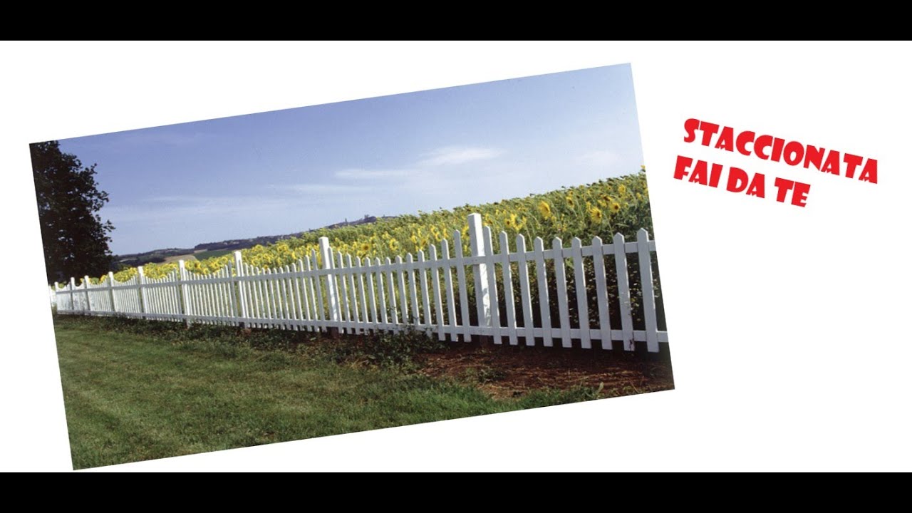 come costruire una staccionata in legno - YouTube