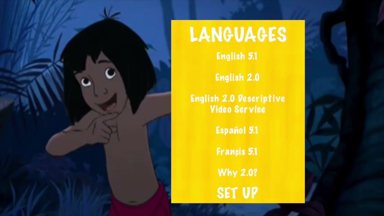 The Jungle Book 2 Dvd Menu