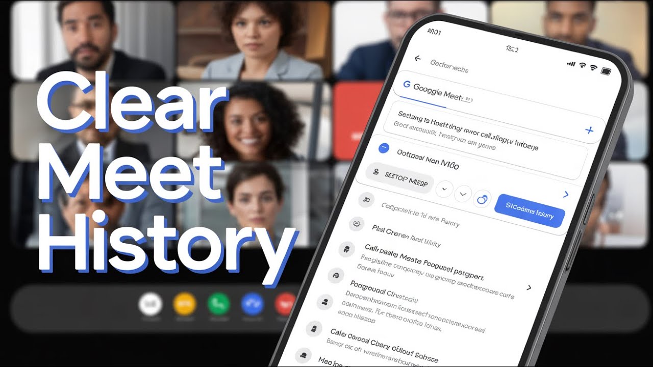 How to delete a history calls in Google Meet - YouTube