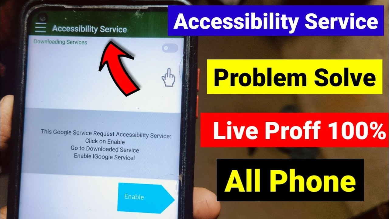 accessibility service problem | google service request accessibility service oneplus issue - YouTube