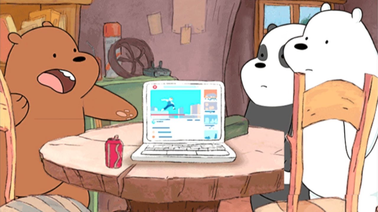 We Bare Bears: Bear Parkour - Going Live In A Forest Near You (CN Games ...