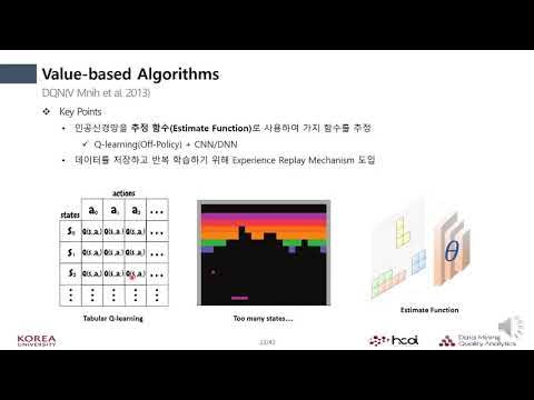 [DMQA Open Seminar] Value-Based Reinforcement Learning - YouTube