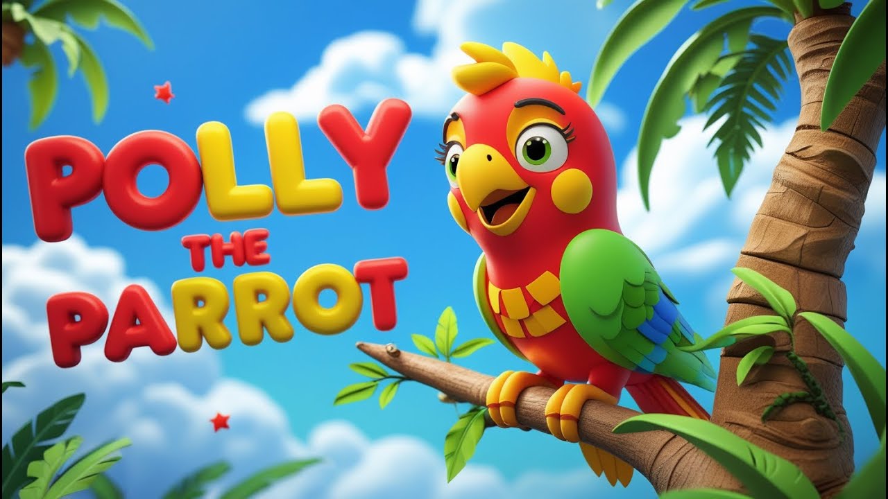 Polly The Parrot | Toddler Song | Nursery Rhyme for Kids | Baby ...