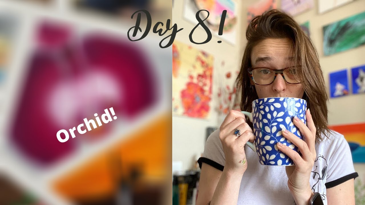 Zentangle Day 8 of 30 - ORCHID!!! - YouTube