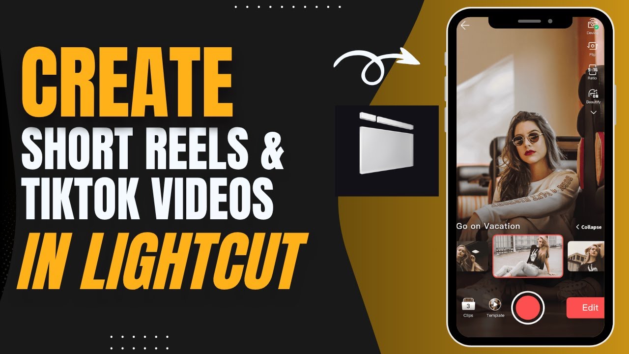 How to Create Short Reels or Tiktok Videos in LightCut 2025? - YouTube