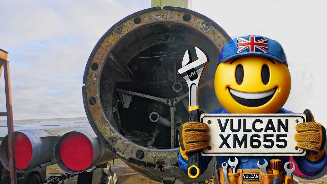 VULCAN BOMBER XM655 Engine Repairs Continuing - Rear Radar & More ...