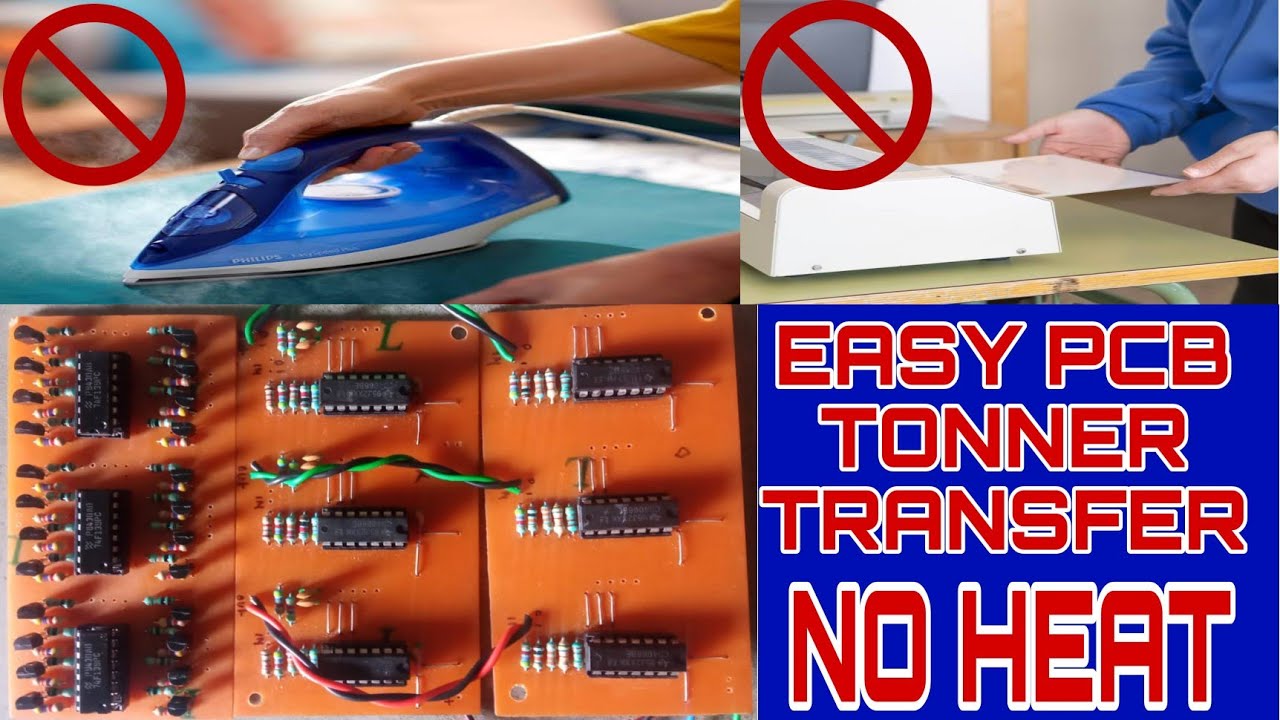 No Heat, No Problem: Easy PCB Tonner Transfer Revealed #pcb - YouTube