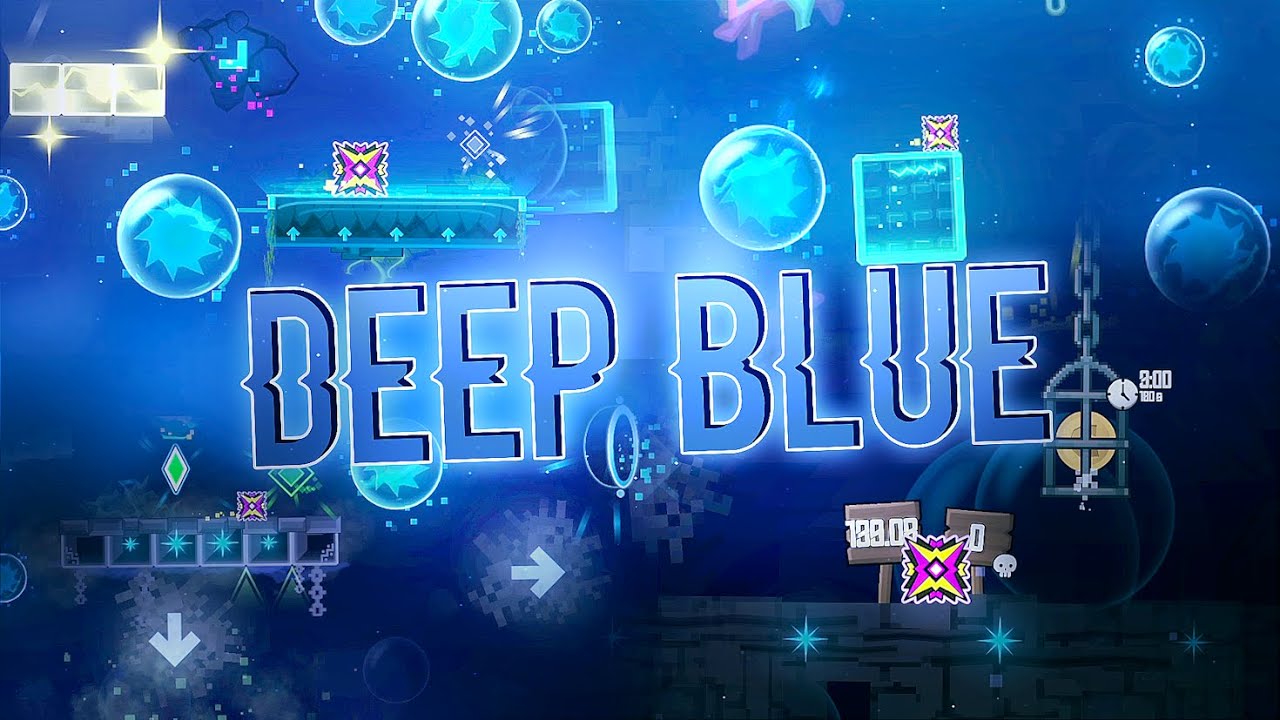 "DEEP BLUE" by ImMaxX1 [All Coins] | Geometry Dash 2.2 - YouTube