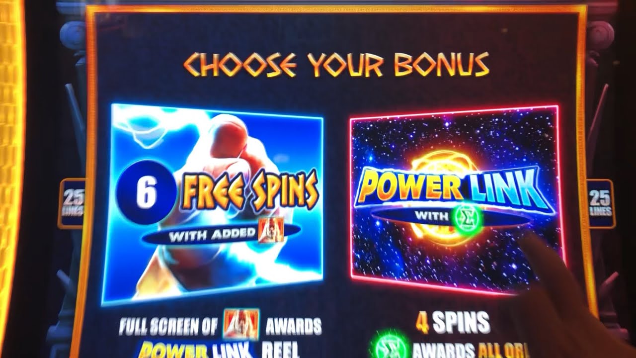 Zeus Power Link slot machine 100x bonus win - YouTube