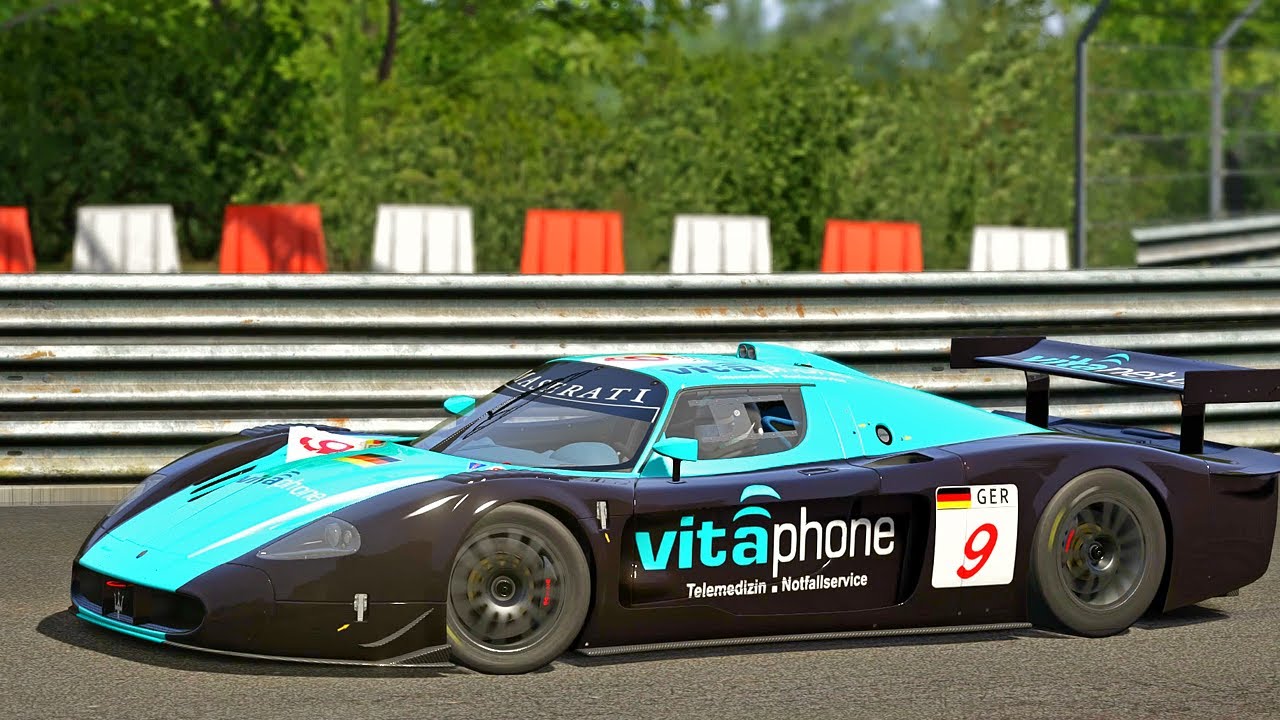 Maserati MC12 GT1 Vitaphone Racing livery Gameplay @ Nürburgring [1080p ...