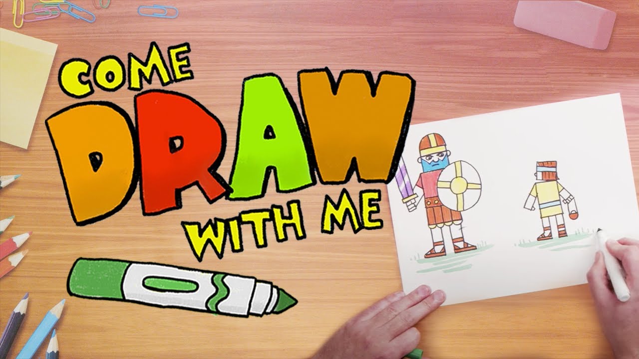 How to Draw David and Goliath | Come Learn with Me - YouTube
