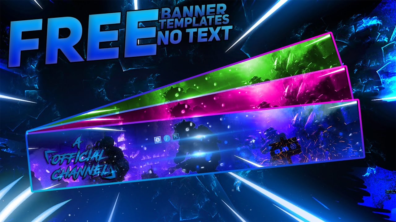 Free Different colors Banner Templates (No Text). 😉 - YouTube