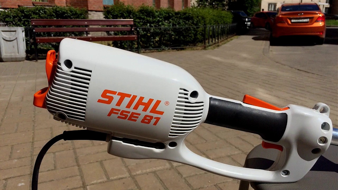 Stihl FSE 81. Обзор электрического триммера - YouTube