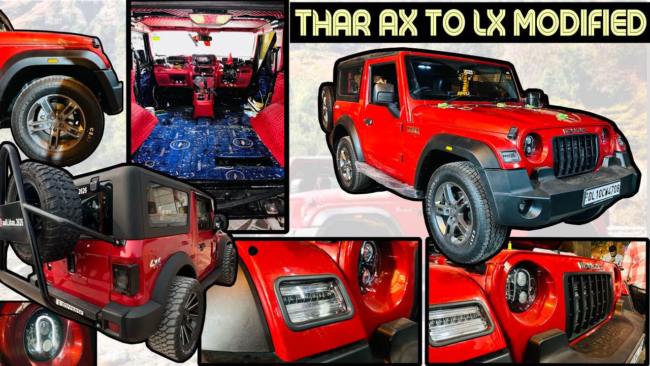 Thar 4x2 AX TO LX Dominance 🔥 Thar 2024 modification 🤩 Thar ...