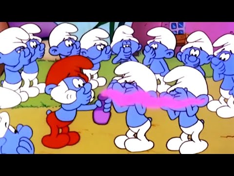 Ein schimmerndes Pulver, das sie hilflos lachen lässt | Die Schlümpfe