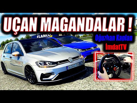ŞEHİRLER ARASI MAGANDALAR !!! w/@oguzhankaplan @imdatTV ETS 2 MOD 1.43 [ Logitech G29 ]