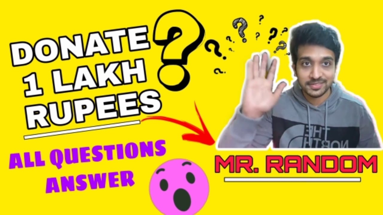 Who is mr. Random || All question answers || Mr. Random channel - YouTube