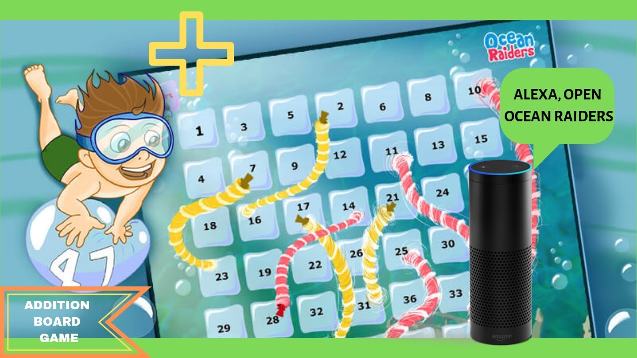 Alexa Ocean Raiders Math Game Addition For Kids - YouTube