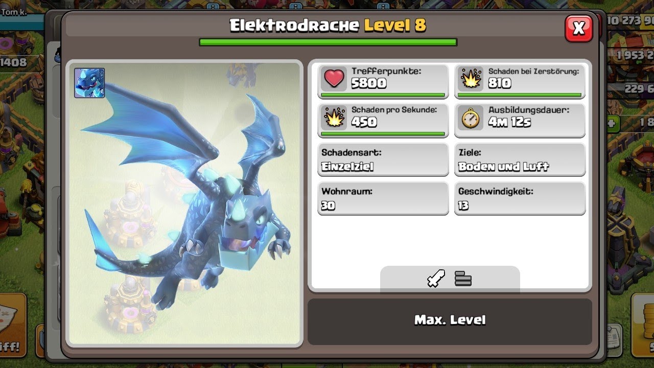 Elektrodrache Level 8 MaxOut #24 - Clash of Clans #RoadtoMaxOut - YouTube
