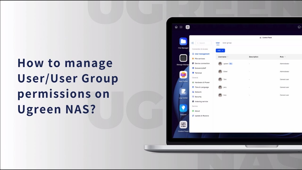 UGREEN NASync Tutorial Series - Manage User Permissions - YouTube