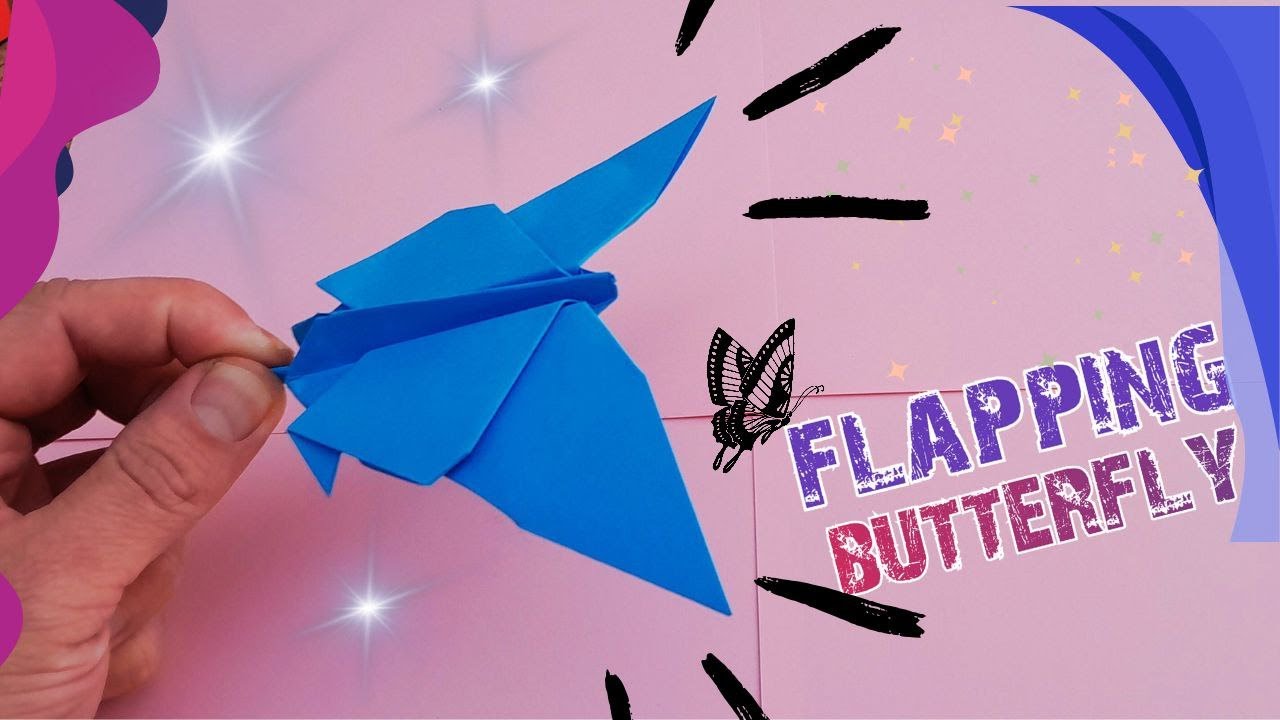 Origami Flapping Butterfly - YouTube