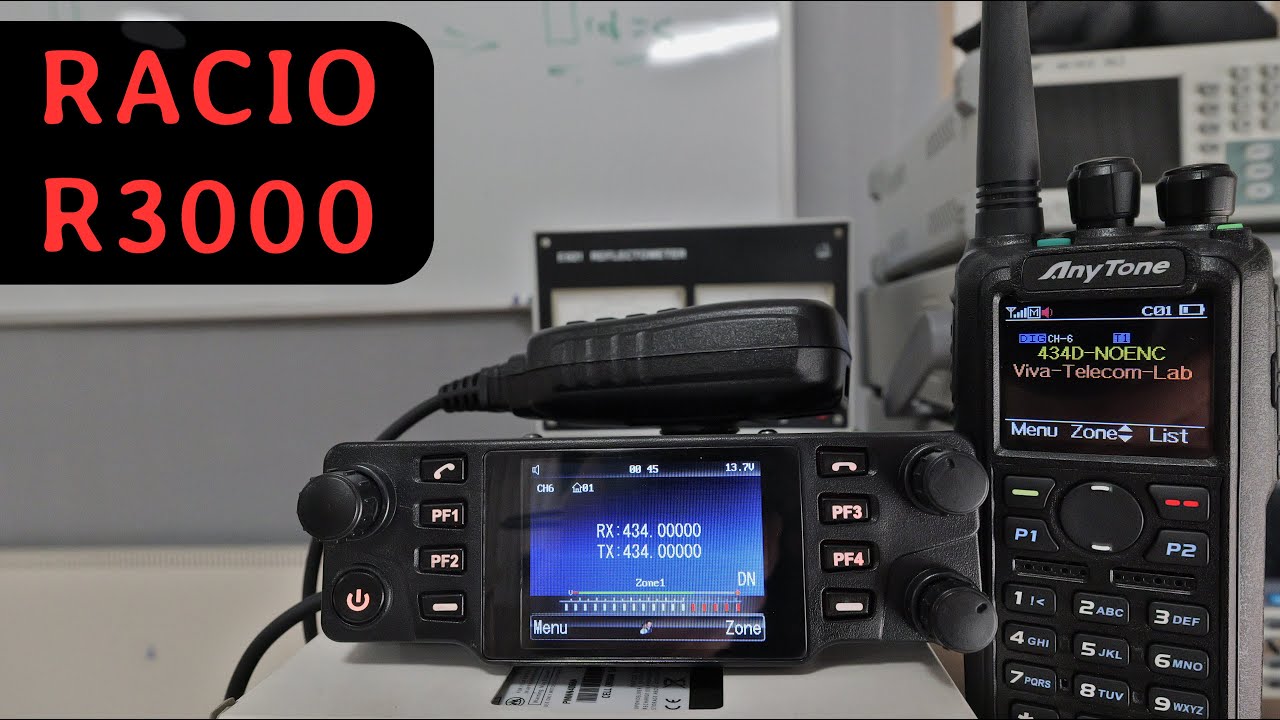 Racio R3000. Радиостанция аналоговая и цифровая DMR - YouTube