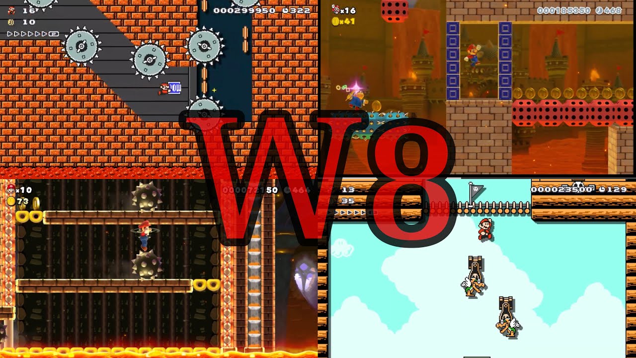 Super Mario Maker 2 World Showcase: Super Mario 4D World W8 (H2Q-3K7 ...