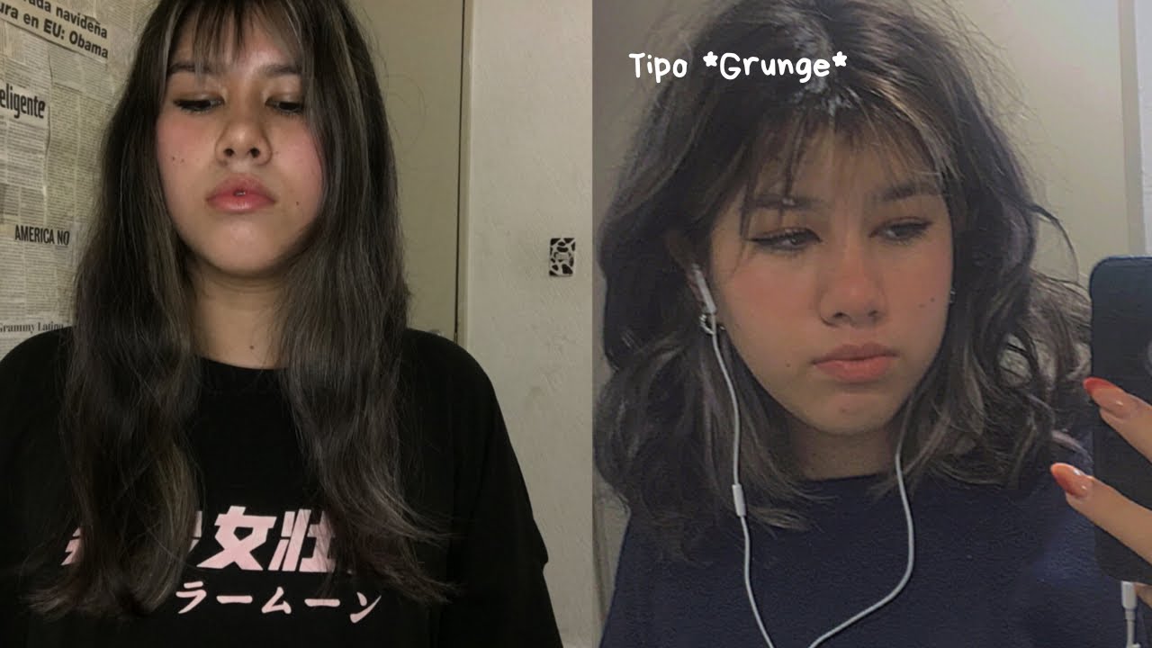 Me tuso el cabello yo SOLA🤌🏻 /tipo *Grunge* - YouTube