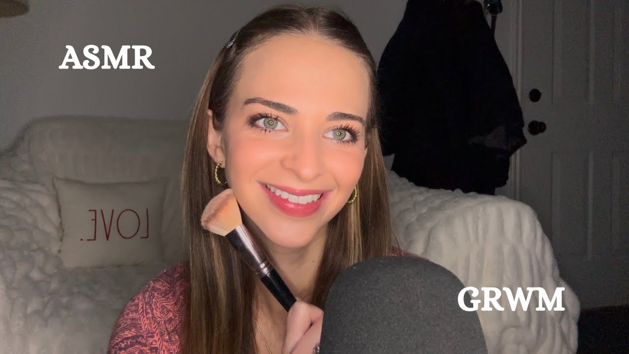 ASMR | Get Ready With Me💋(Makeup Sounds, Whisper/Ramble & Name Reveal ...