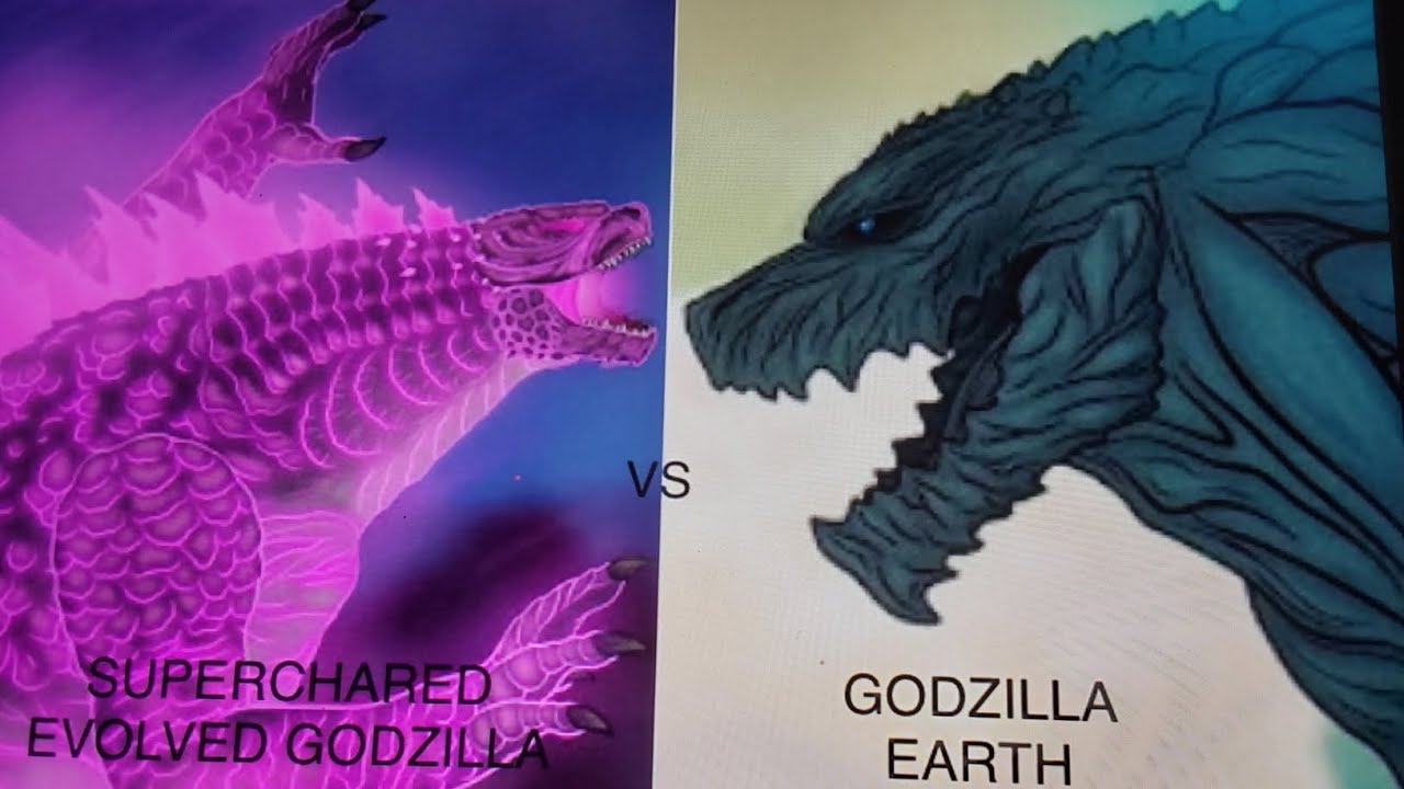 SUPERCHARGED EVOLVED GODZILLA VS GODZILLA EARTH!!! godzilla vs godzilla ...
