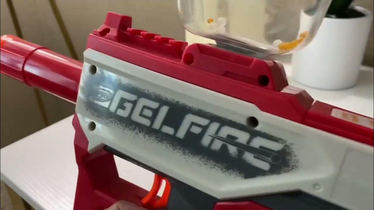 Nerf Pro Gelfire Mythic Full Auto Blaster & 10,000 Gelfire Rounds, 800 Round Hopper Review - YouTube