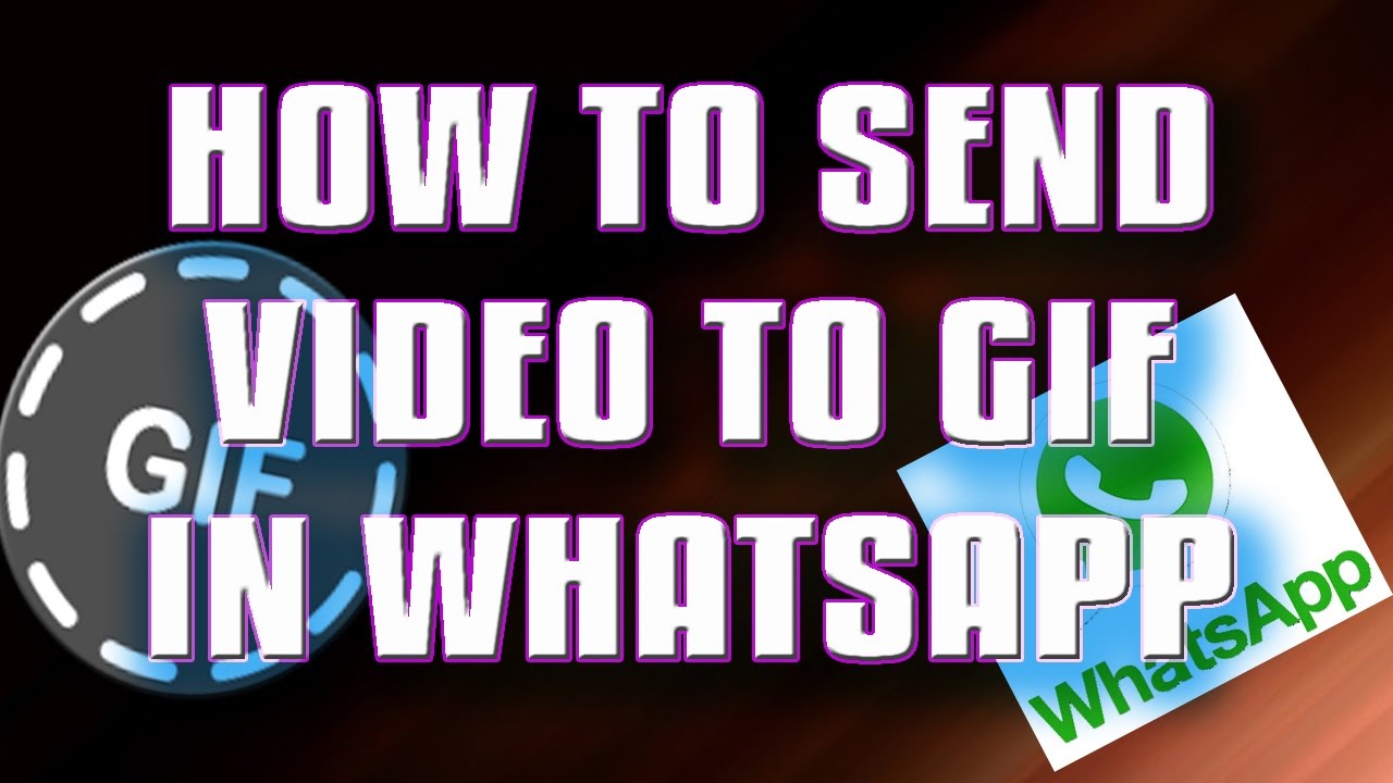 HOW TO SEND GIF FILES ON WHATSAPP LATEST UPDATE|SEND GIF FILES ON ...