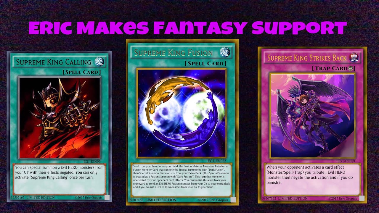 Eric Makes Fantasy Support - Evil HERO Spell/Traps - YouTube
