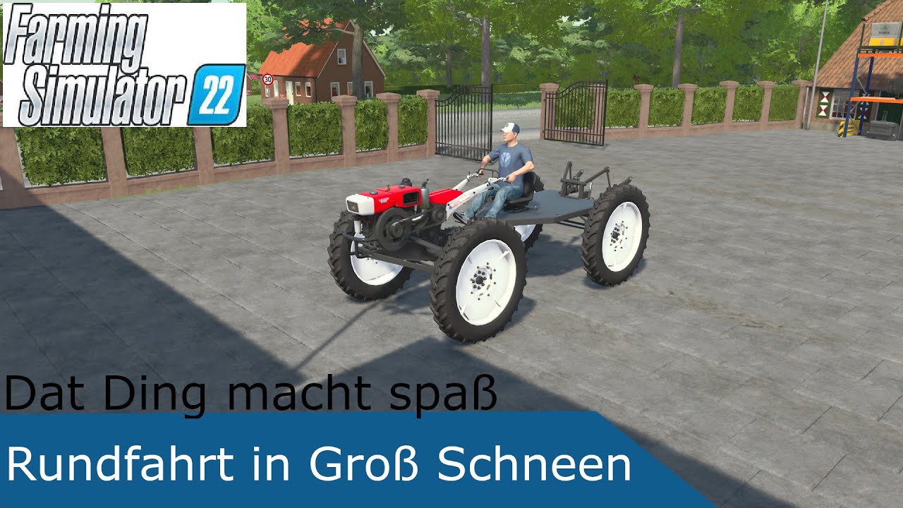 Mikro Traktor in Groß Schneen Farming Simulator 22 - YouTube