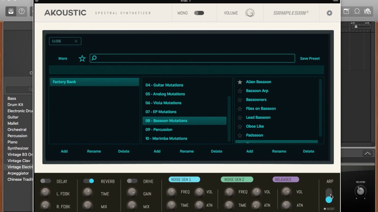 Akoustic - Spectral Synthesizer - Presets walkthrough - YouTube