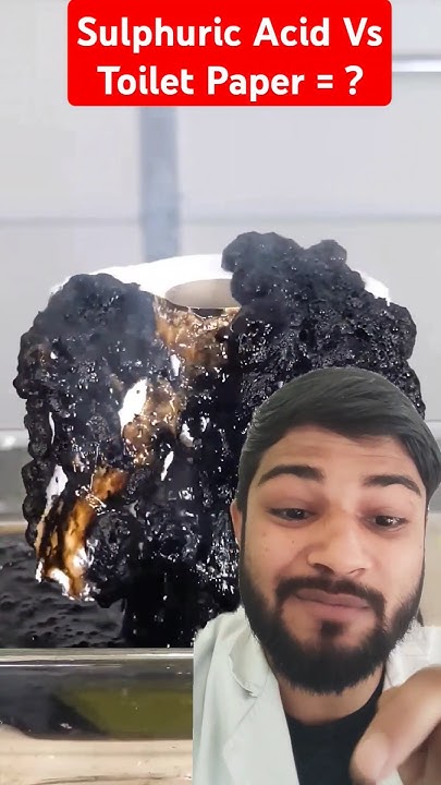 Amazing Sulphuric Acid Vs Toilet Paper Reaction 😱😱 ll #shorts #youtubeshorts #shortsvideo - YouTube
