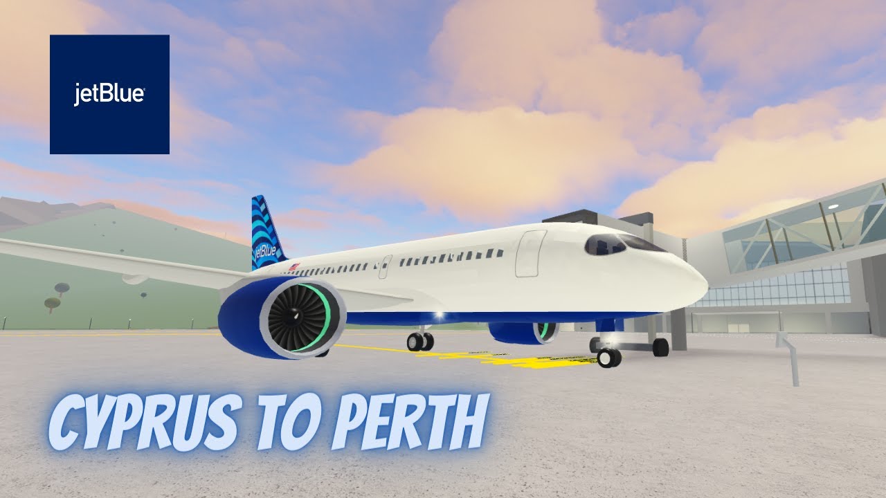 Cyprus To Perth On The A220 Jetblue PTFS - YouTube