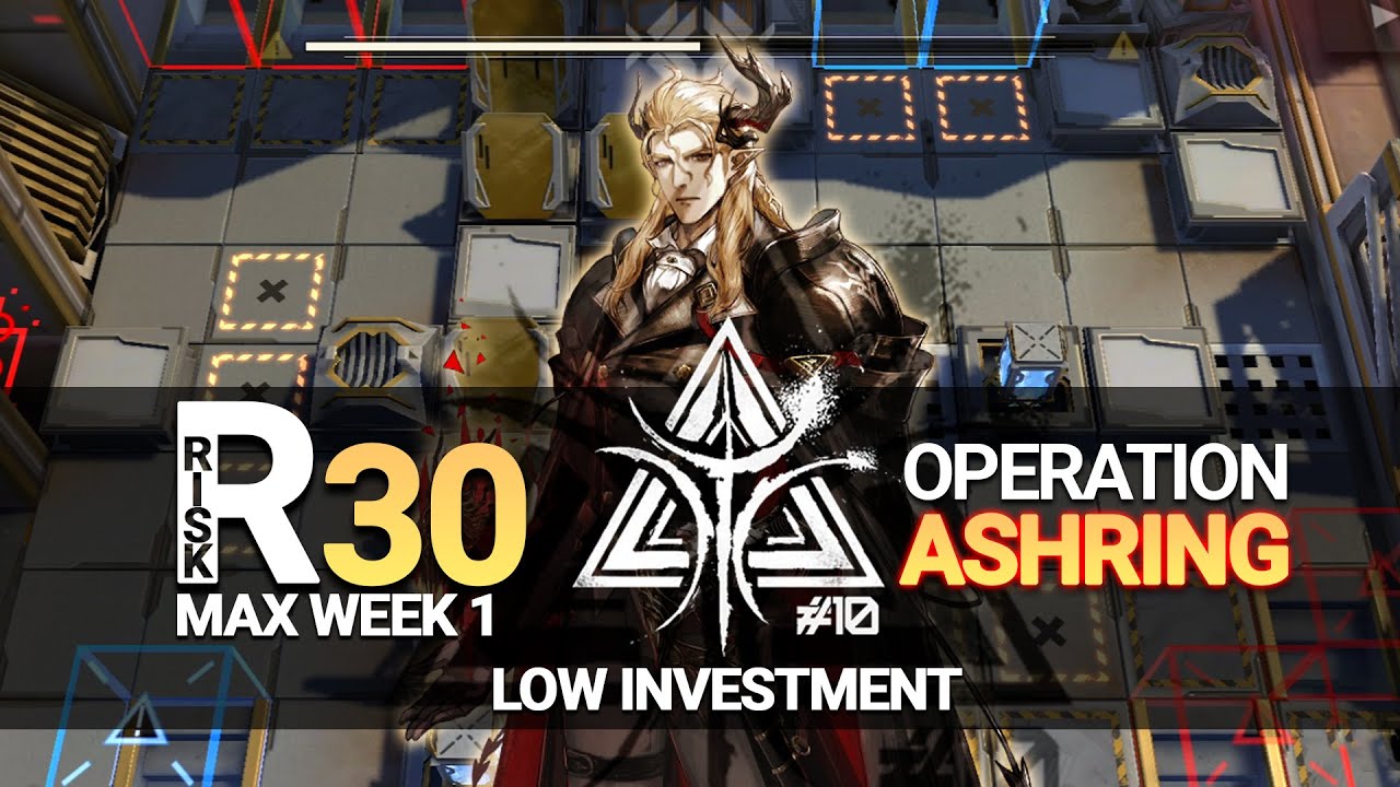 [Arknights/CN] CC#10 Ashring | Risk 30 clear ft. 9 OPs and Low ...