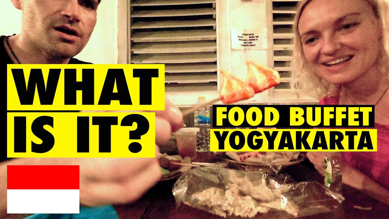 TRYING WEIRD FOOD at an Indonesian Buffet - Jogja(Yogyakarta ...