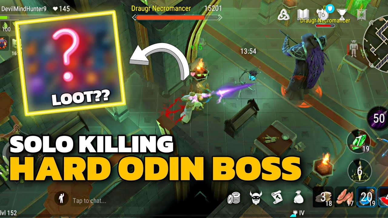 Killing Hard Mode Odin Cell Boss Solo In Frostborn - YouTube
