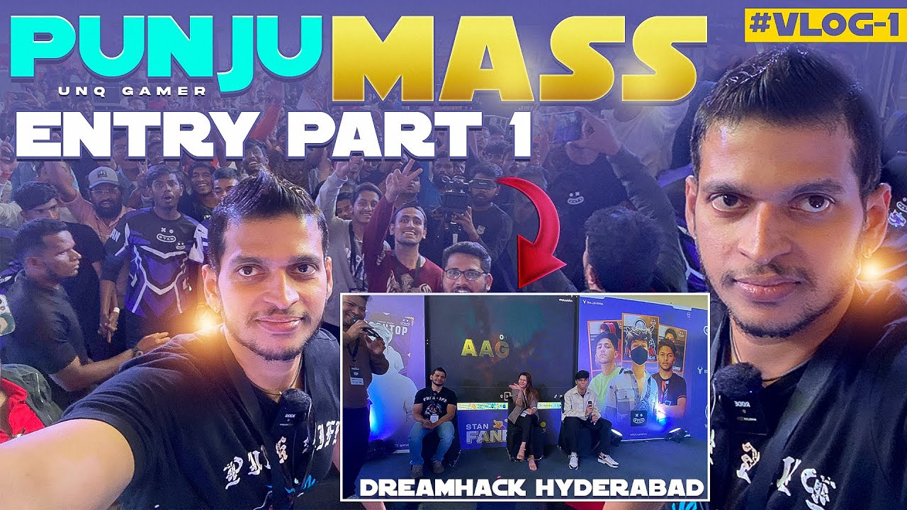 Punju Mass Entry DreamHack Hyderabad 2022 Part 1 - YouTube