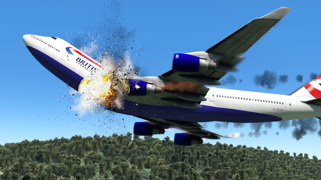 🔴 Boeing 747 MOST DRAMATIC Landings | Live Plane Spotting X-PLANE 11 ...