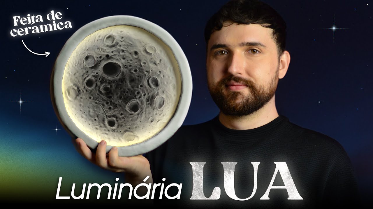 DESAFIO DE DESIGN: LUMINÁRIA LUA | DIY Lua de Cerâmica | How to make a ...